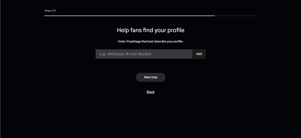 Créer un profil MYM Fans : guide étape par étape